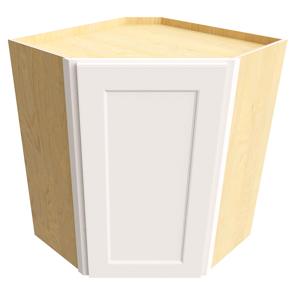 Fusion Dove Wall Cabinets - 24"W X 30"H X 24"D Diagonal Wall Corner ...