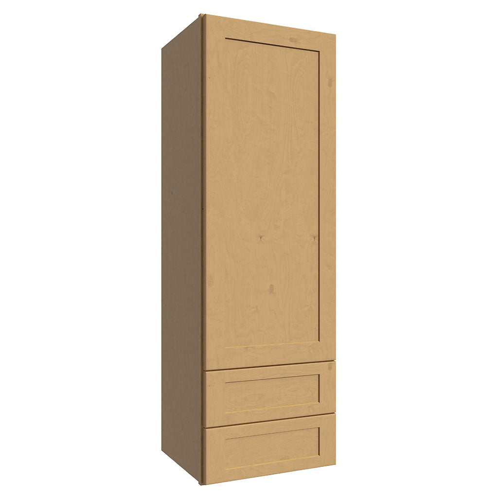 Galaxy Timber Wall Cabinets - 18"W X 54"H X 15"D Wall With Drawers ...