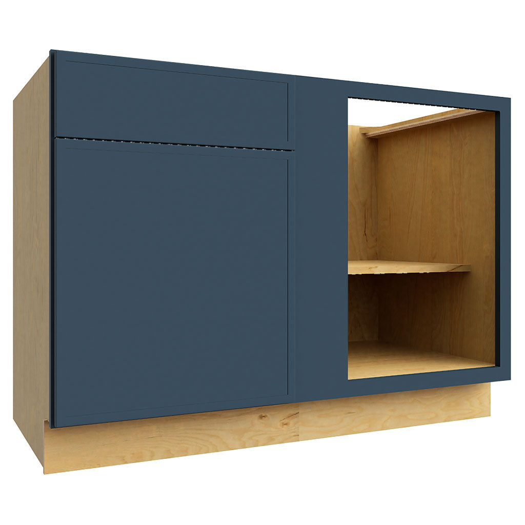 Luna Indigo Base Cabinets - 48-51"W X 34-1/2"H X 24"D Blind Corner Base ...