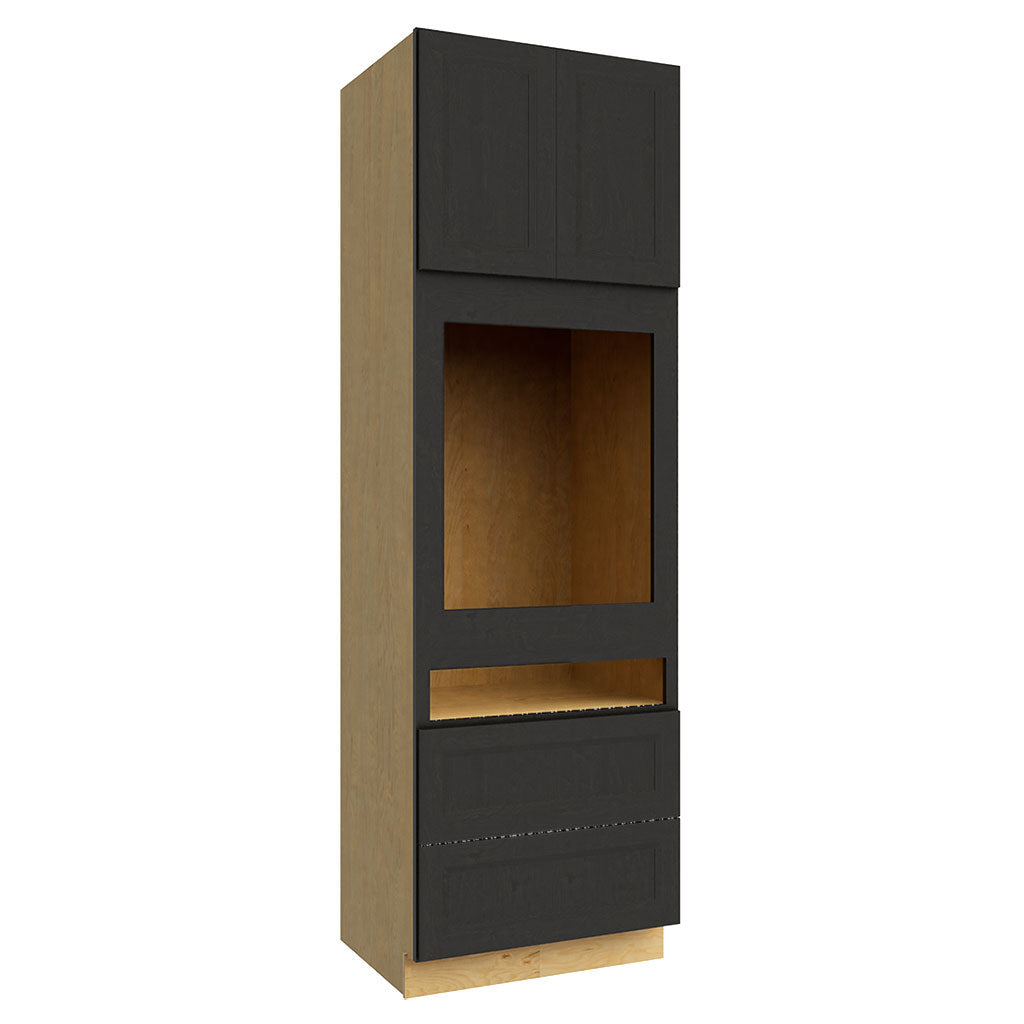 Onyx Cobblestone Oven Cabinets - 33"W X 96"H X 24"D Oven Cabinet Combo ...