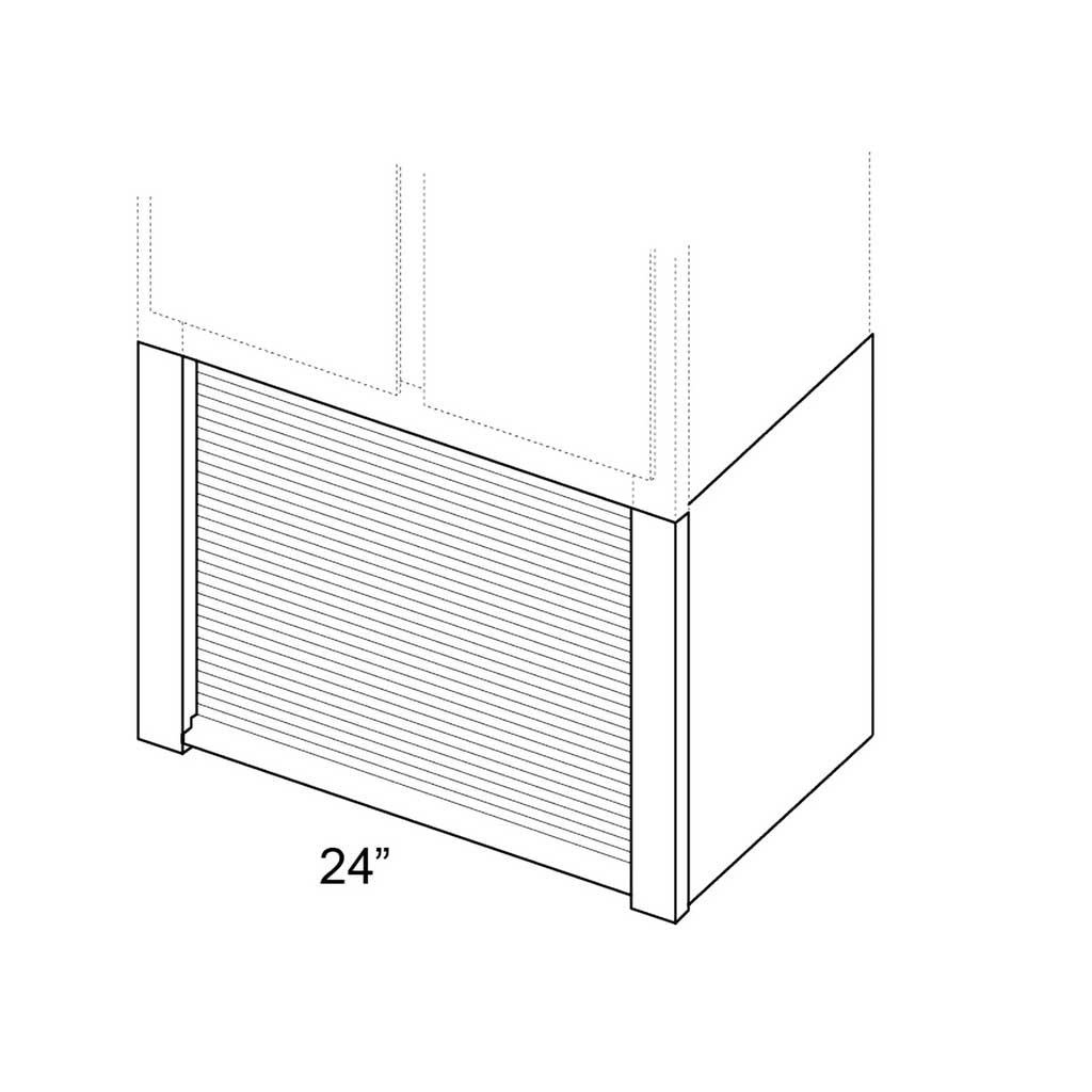 Onyx Cobblestone Wall Accessories - 24"W X 18"H X 24"D Corner Appliance ...